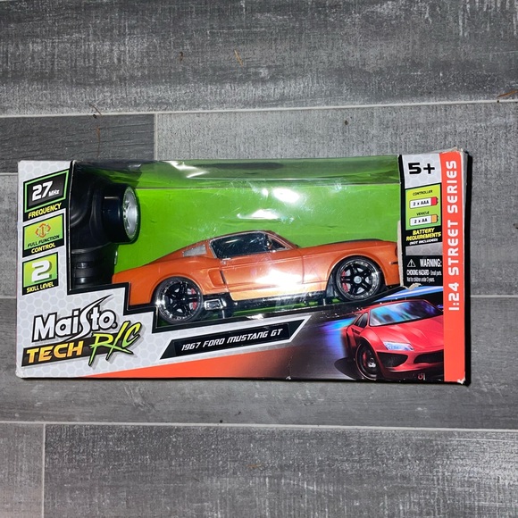 maisto | Toys | Maisto Tech Rc 967 Ford Mustang Gt Orangesilver Stripes ...